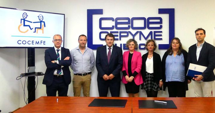 Convenio con CEOE CEPYME Cuenca para impulsar la empleabilidad de las personas con discapacidad ...